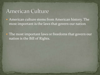 American English and Culture | PPTX