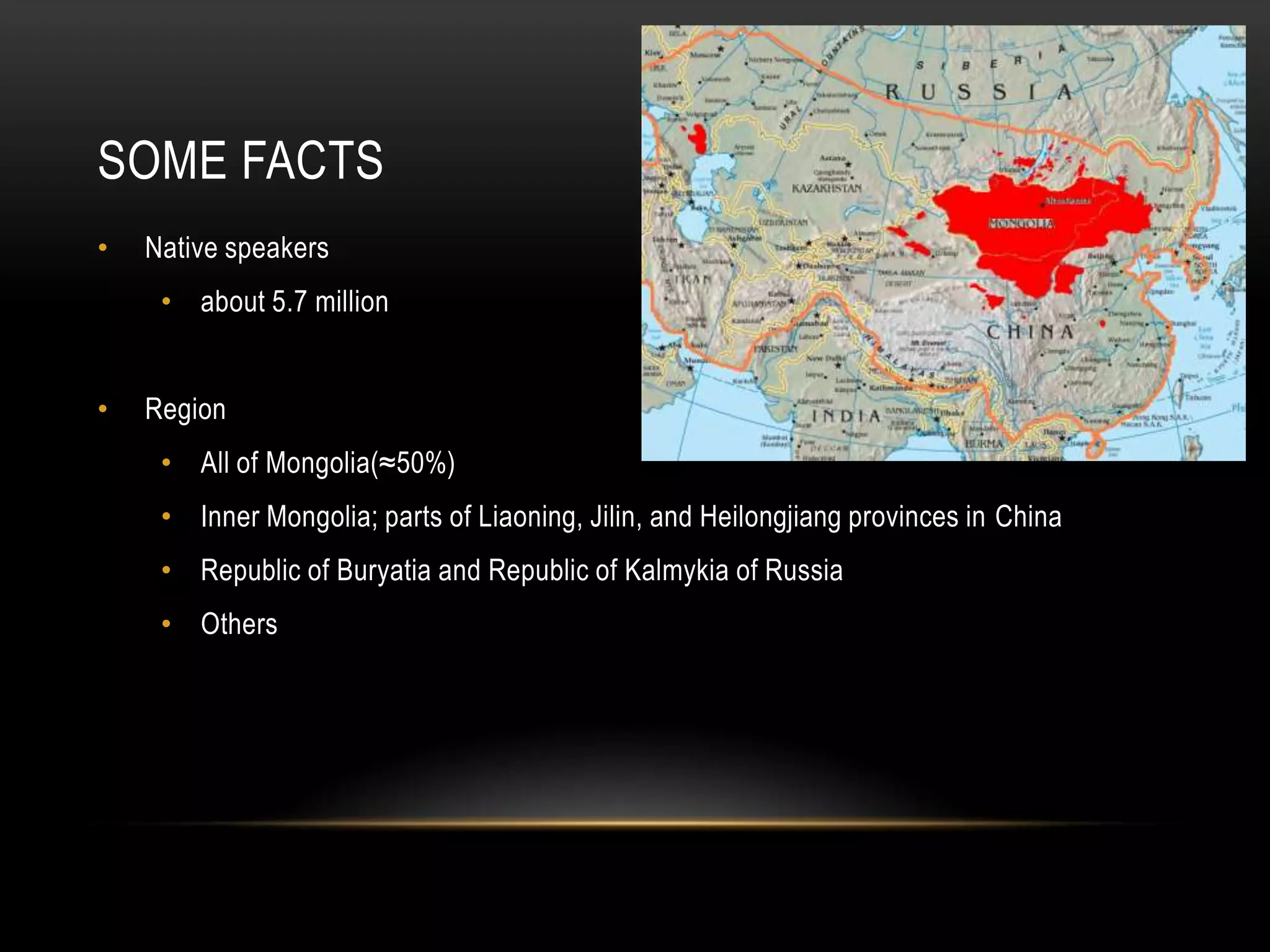 Language System in Mongolia | PPTX