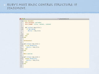 Intro to control structures | PPT