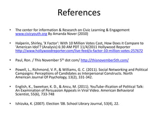 Politics and Socail Media | PPTX | Social Networking | Internet