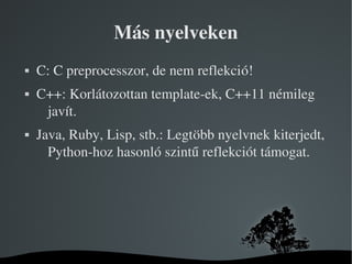 python-metaprogramozas | PPT