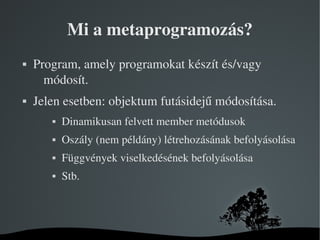 python-metaprogramozas | PPT