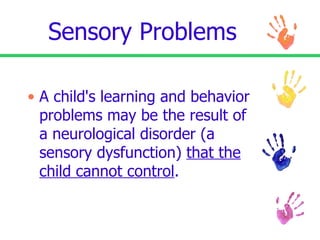 Sensory Processing Disorder Powerpoint | PPT