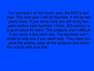 Presentation of IES Arxiduc | ODP | Secondary Education | Education