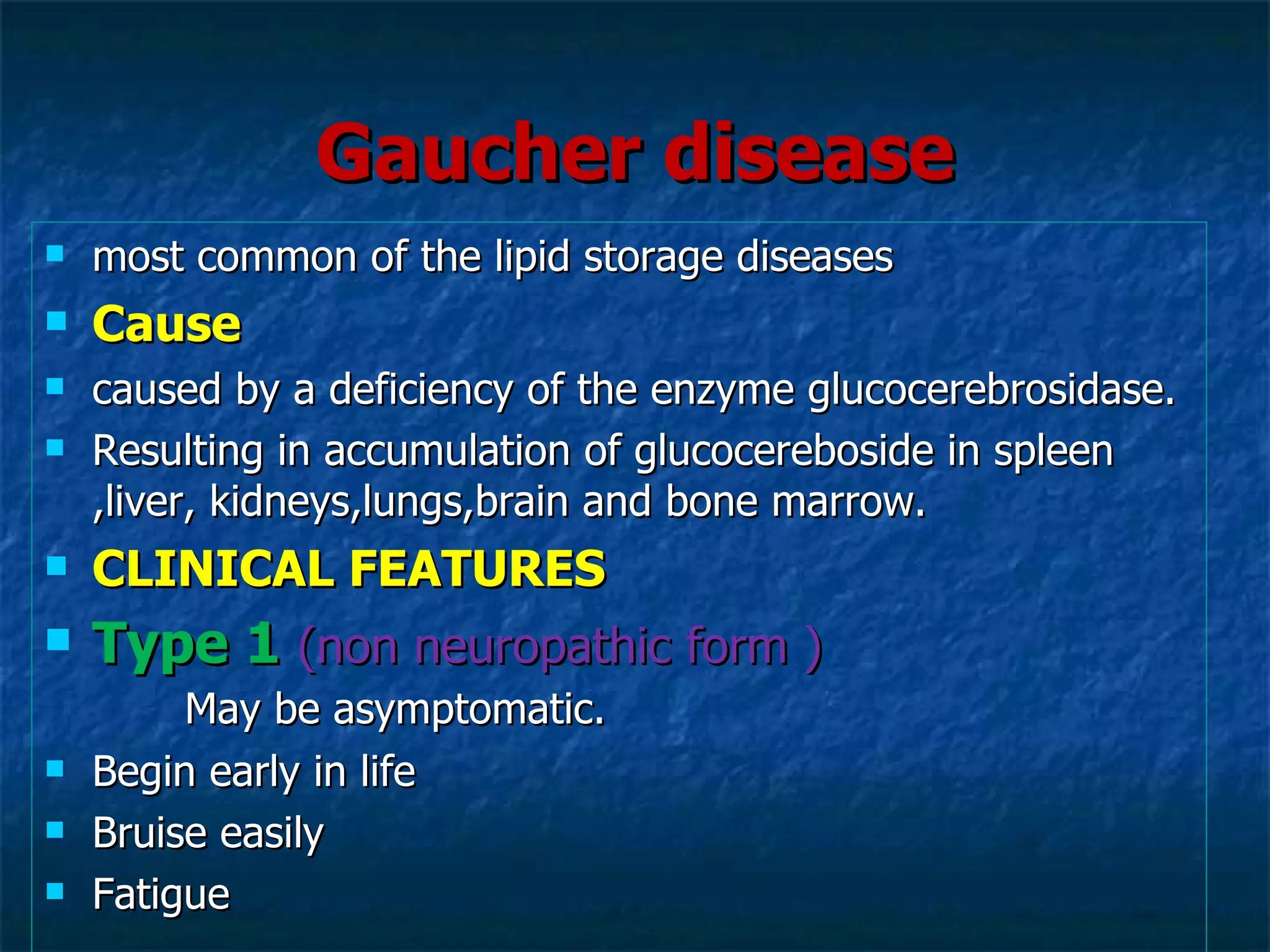 lipid storage diseases | PPT