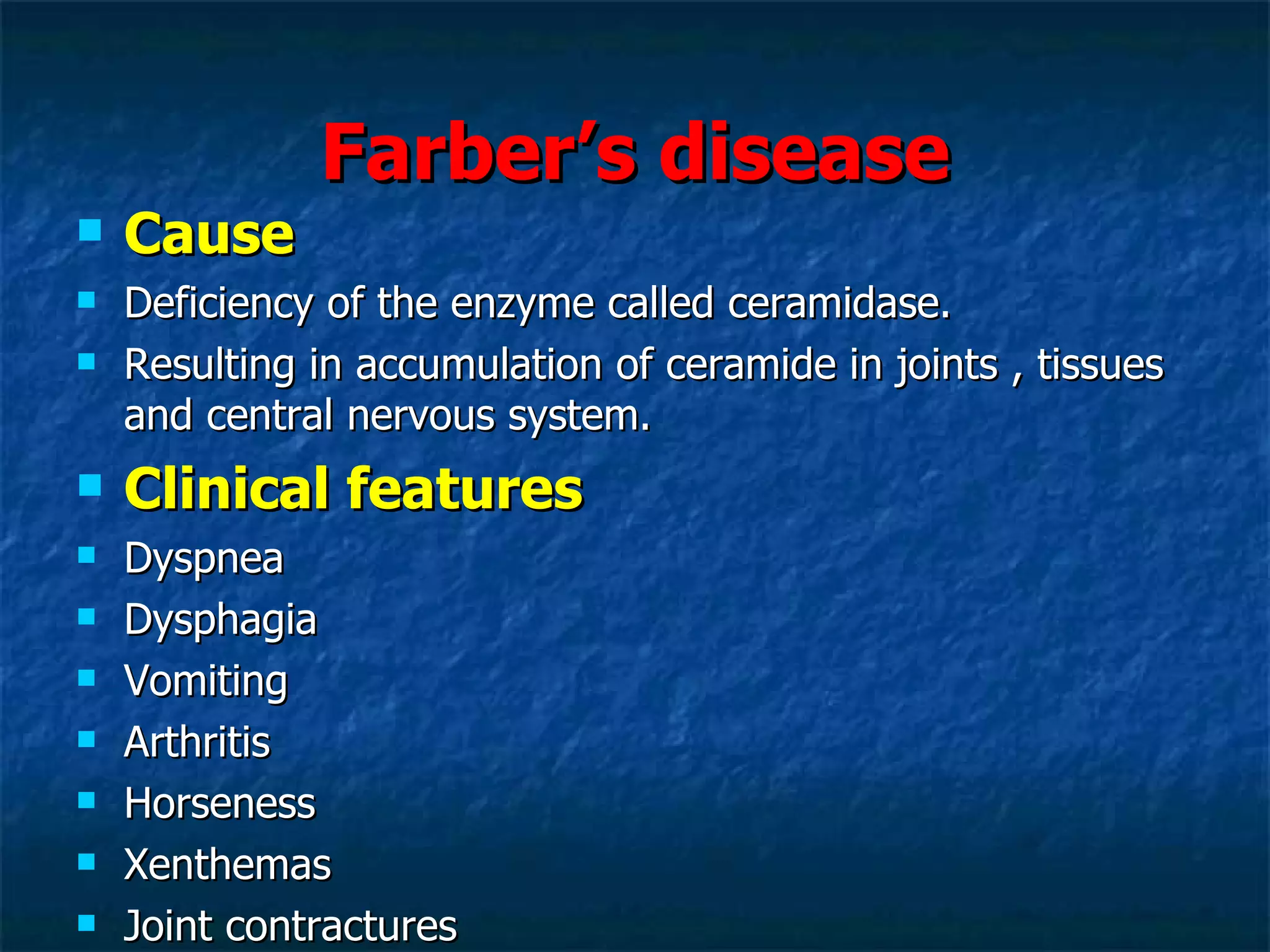 lipid storage diseases | PPT