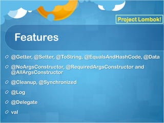 Project Lombok! | PPT
