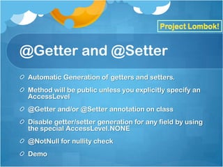 Project Lombok! | PPT