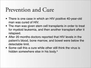 HIV/AIDS Presentation | PPT