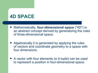 An intro to 4D | PPT