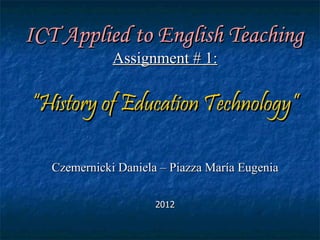 Presentation 1 | PPT | Education