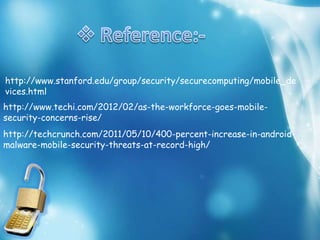 Mobile security | PPTX