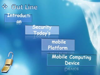 Mobile security | PPTX