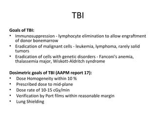 Special Procedures: TBI, TSET and IORT | PDF
