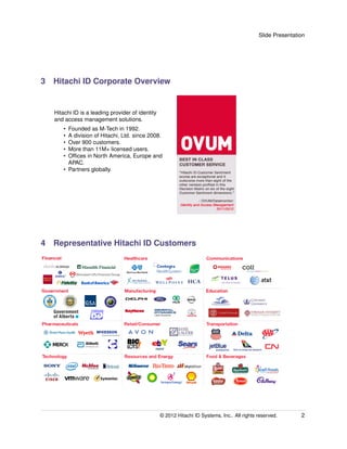 Hitachi ID Identity Manager: Detailed presentation | PDF | Operating ...