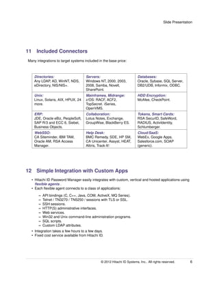 Hitachi ID Password Manager (formerly P-Synch): Lower cost, improve ...