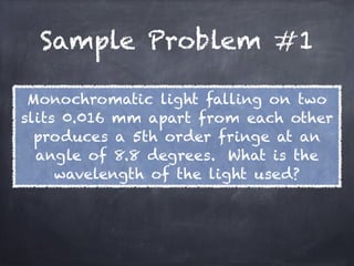 Diffraction & Double Slit Experiment | PDF