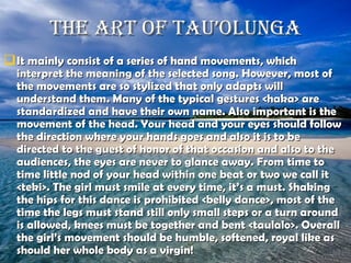 Tongan Tau'olunga | PPT