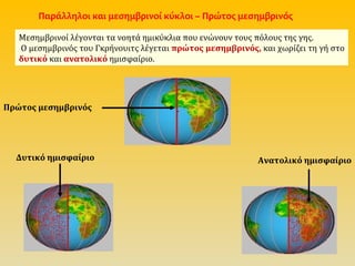 ΠΑΡΑΛΛΗΛΟΙ ΚΥΚΛΟΙ ΚΑΙ ΜΕΣΗΜΒΡΙΝΟΙ | PPT