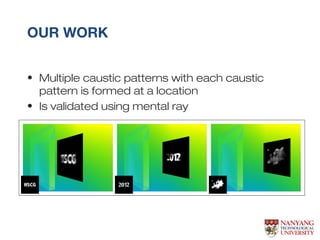 Caustic Object Construction Based on Multiple Caustic Patterns | PPT