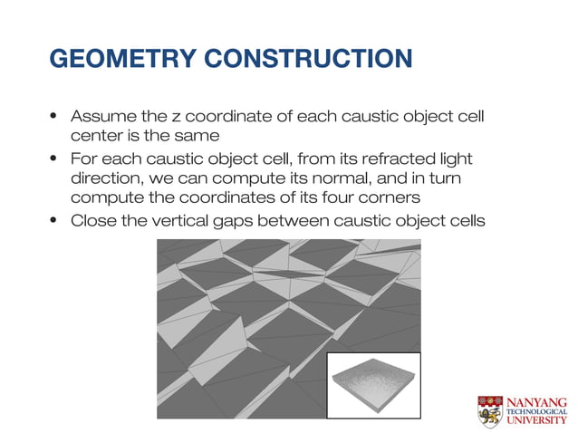 Caustic Object Construction Based on Multiple Caustic Patterns | PPT