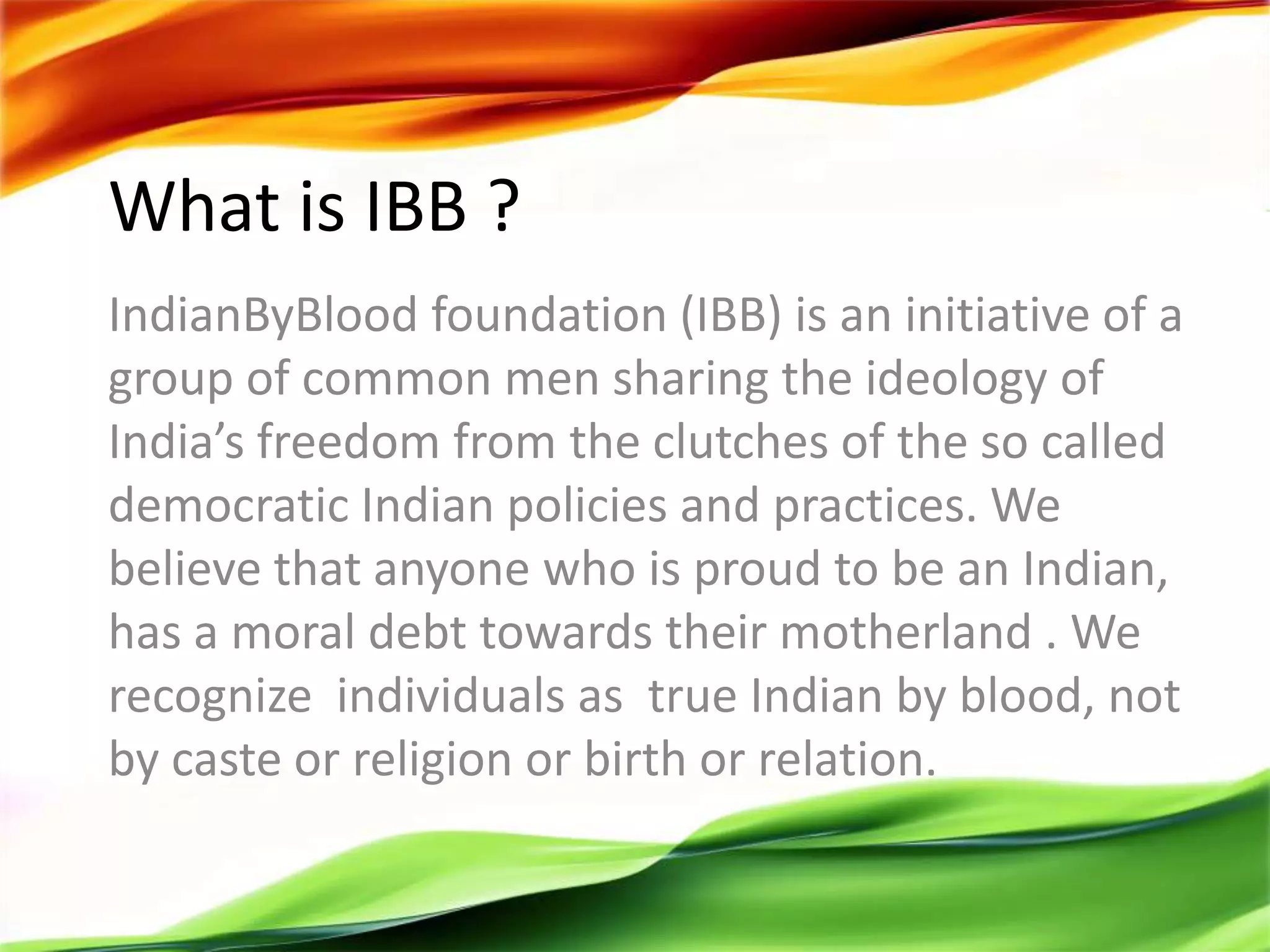 IBB Presentation | PPTX