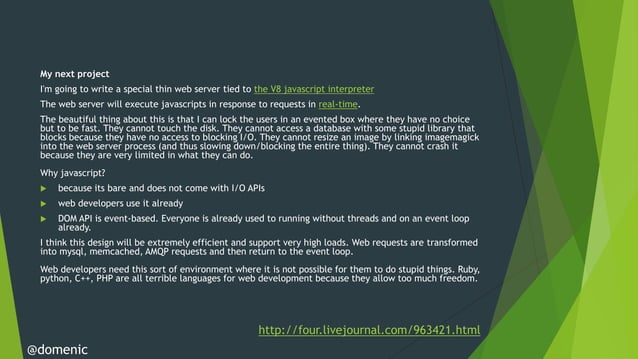 Understanding the Node.js Platform | PPT