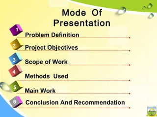 Project Presentation | PPT