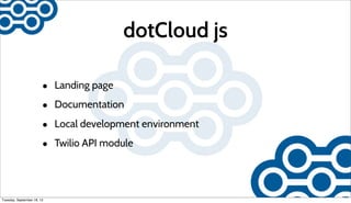Internship dotCloud | PPT