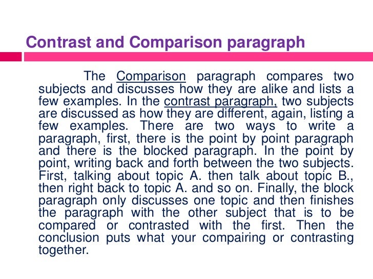 Compare And Contrast Topic Sentence Examples How To Write A Good Compare And Contrast Topic Sentence Examples How To Write A Good