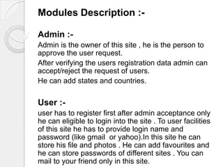 Presentation on Personal Identity Management | PPSX