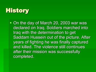 war in iraq | PPT