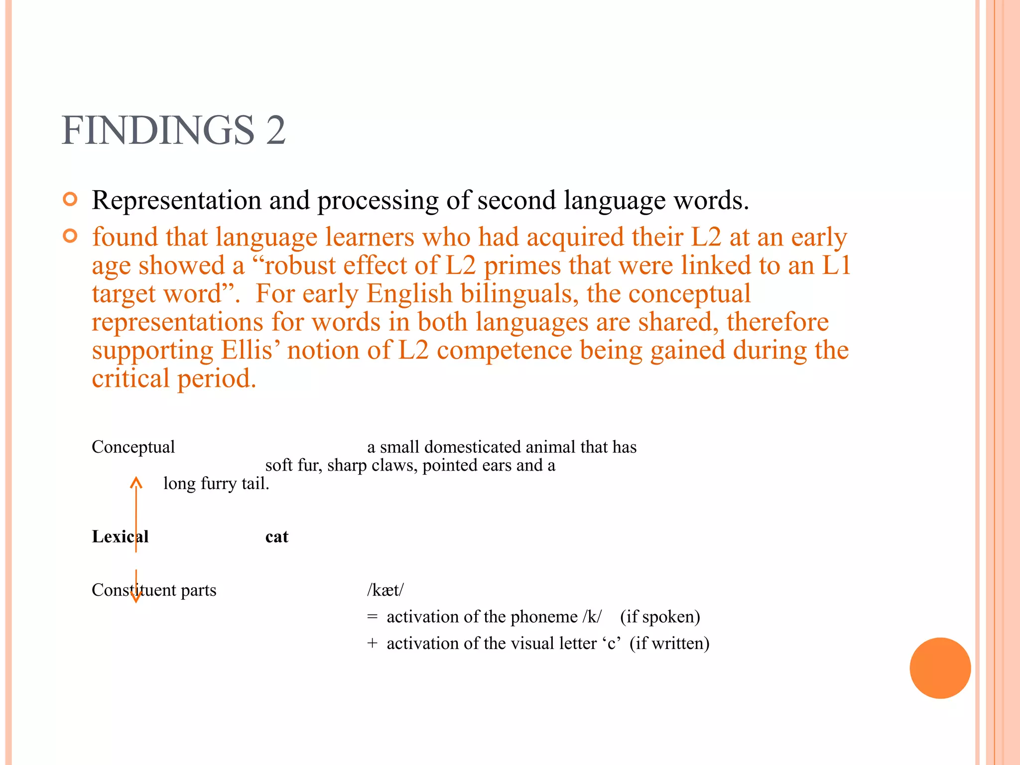 Age and Second Language Acquisition | PPT