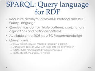 RDF Seminar Presentation | PPT