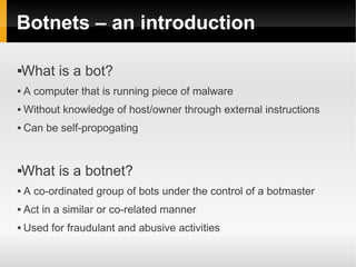 Botnets - Detection and Mitigation | PDF