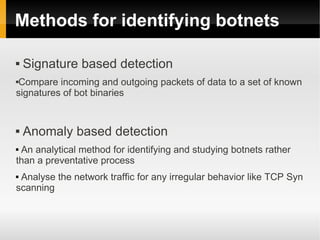 Botnets - Detection and Mitigation | PDF