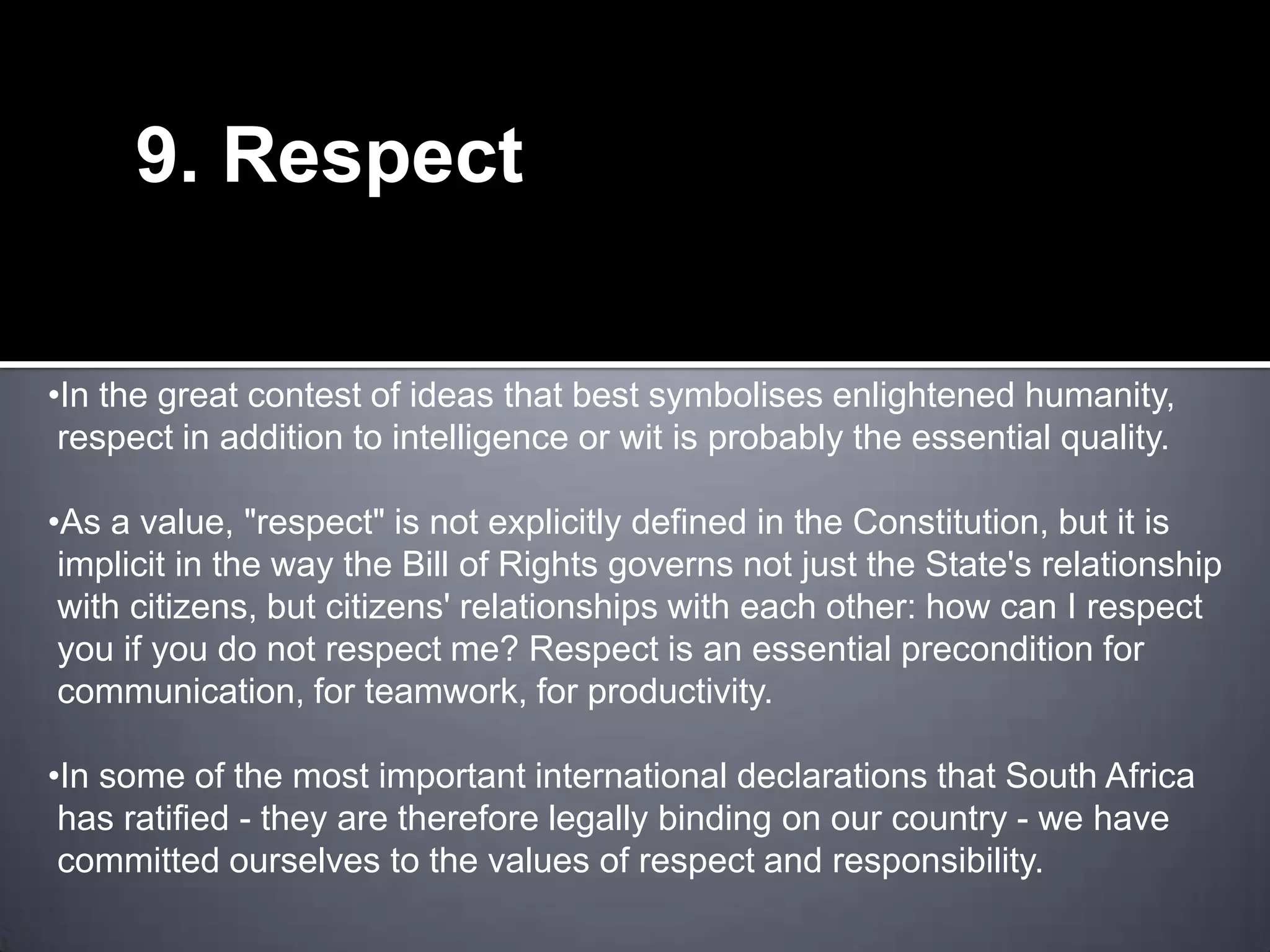 Constitutional Values | PPTX