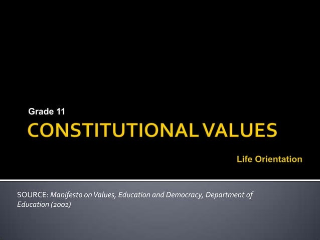 Constitutional Values | PPTX | Debated Sensitive Social Issues ...