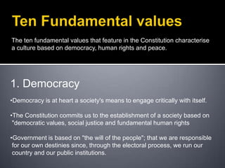 Constitutional Values | PPTX