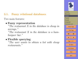 A Fuzzy Valid-Time Model for Relational Databases Within the Hibernate Framework | PPT