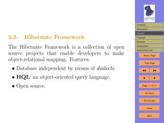 Generalised fuzzy types and querying.Implementation within the Hibernate Framework | PPT