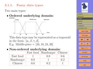 Generalised fuzzy types and querying.Implementation within the Hibernate Framework | PPT