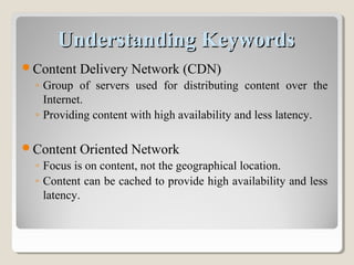 Content Delivery Networks | PPT
