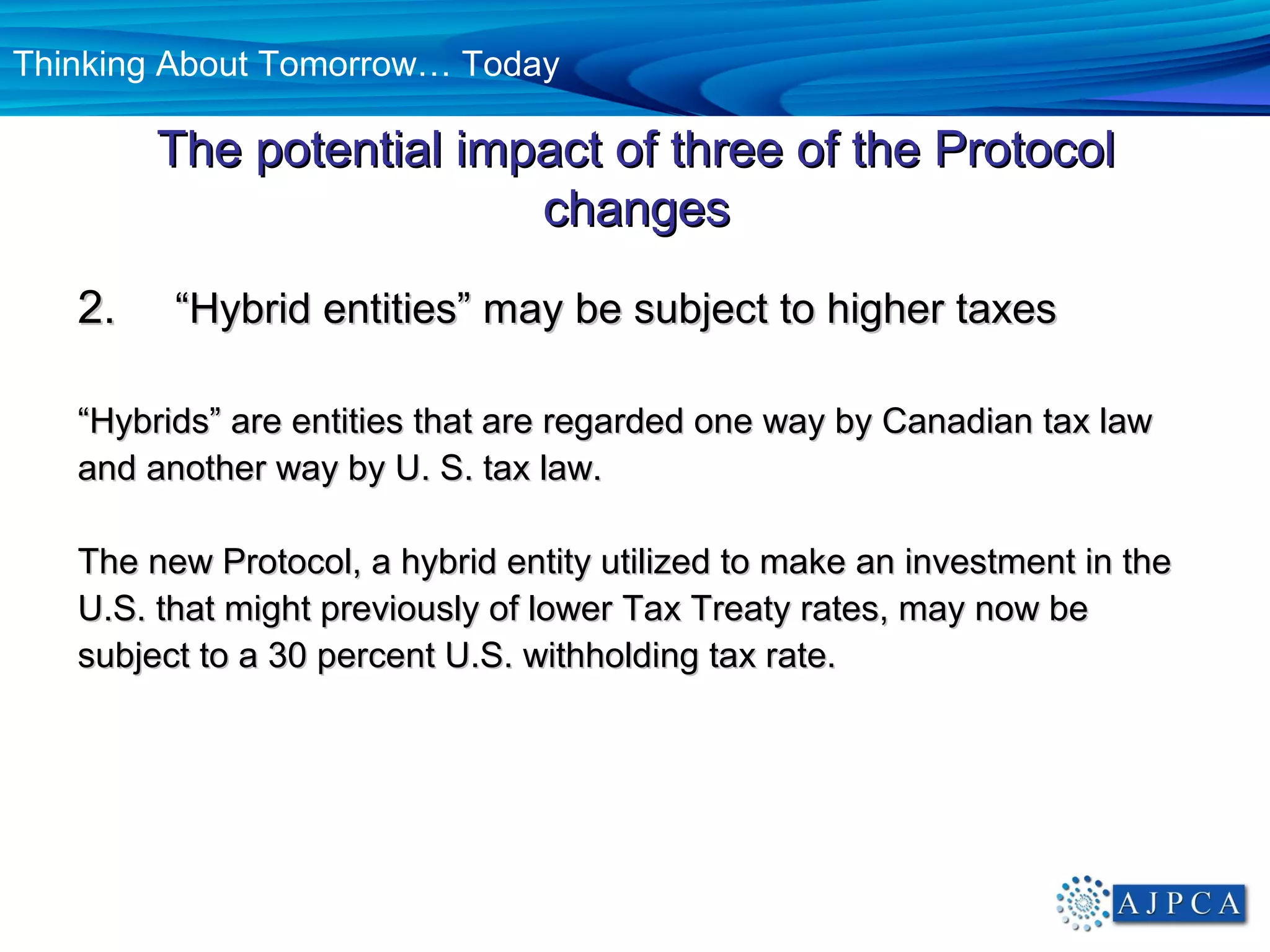 Presentation- Cross Border tax | PPT