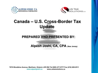 Presentation- Cross Border tax | PPT