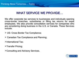 Presentation- Cross Border tax | PPT