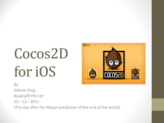 Cocos2d for beginners | PPT