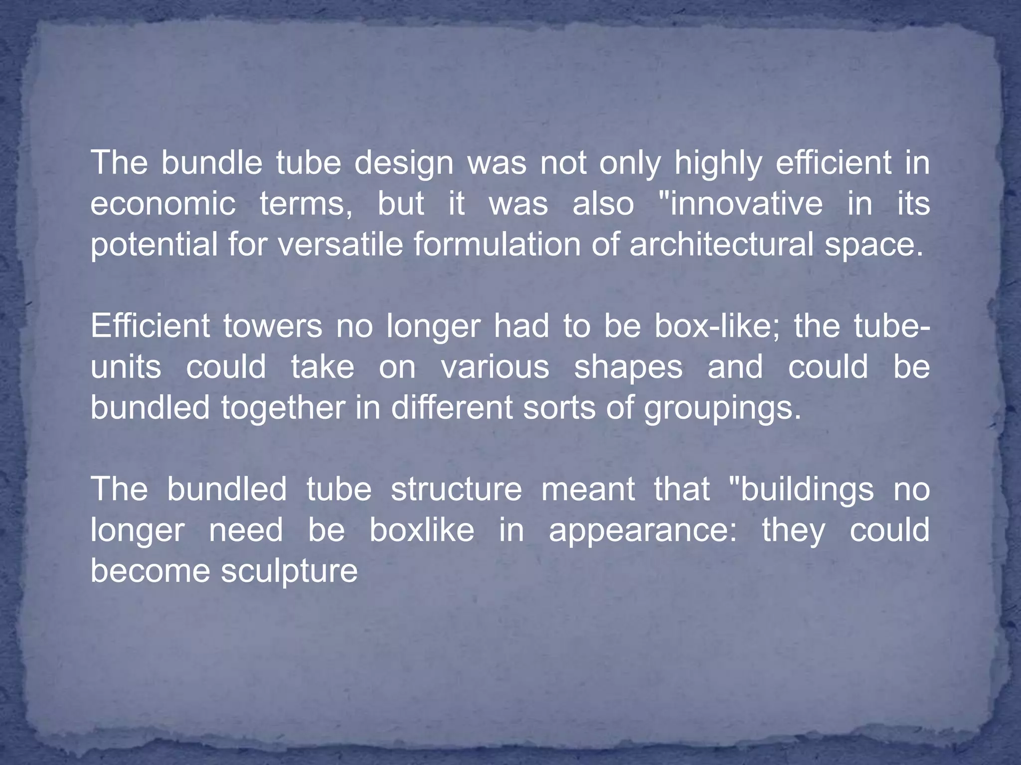 Bundled Tube Structural System | PPTX