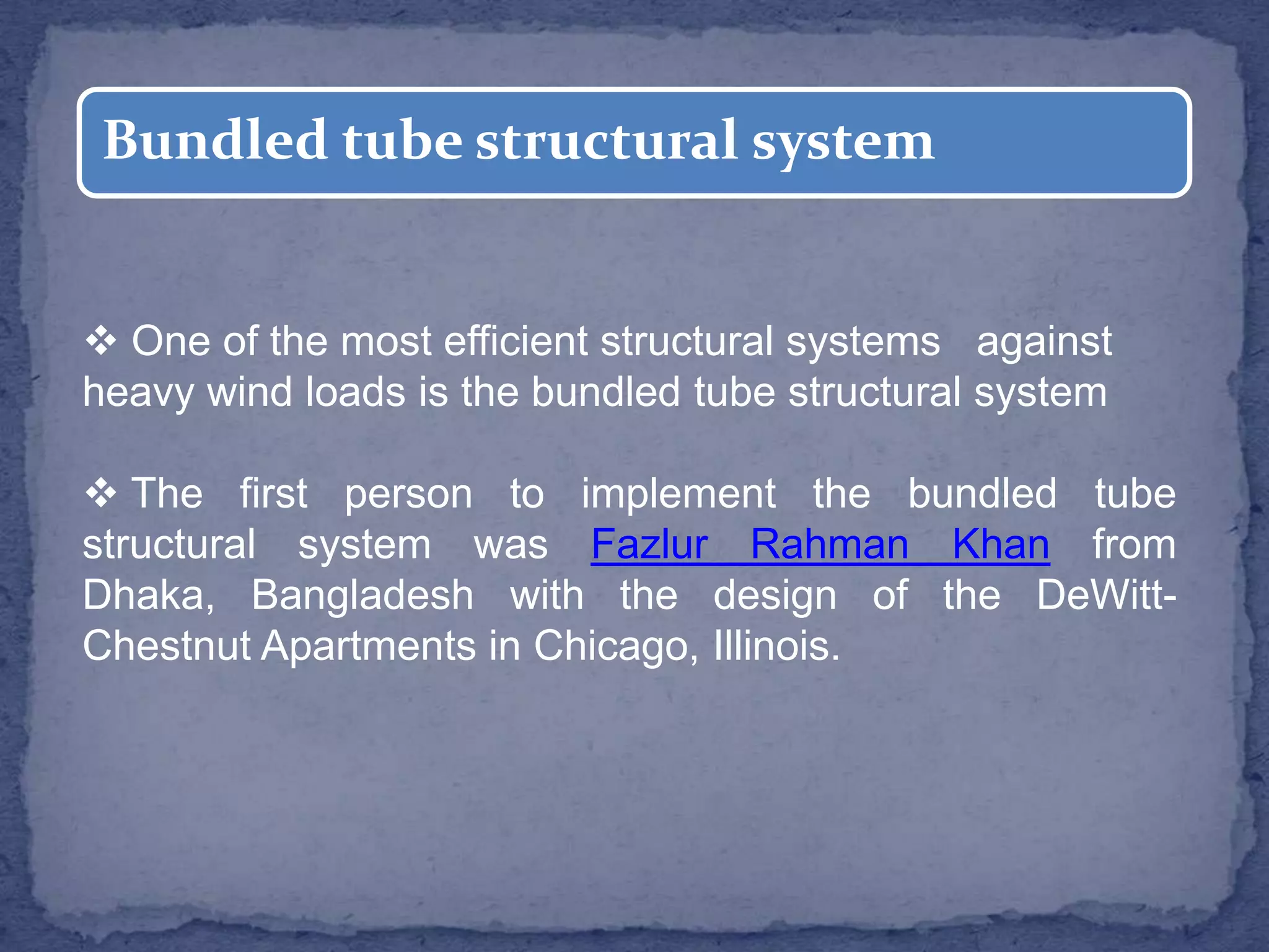 Bundled Tube Structural System | PPTX