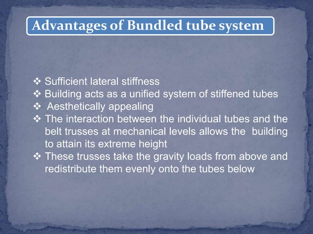 Bundled Tube Structural System | PPTX | Civil Engineering Industry ...
